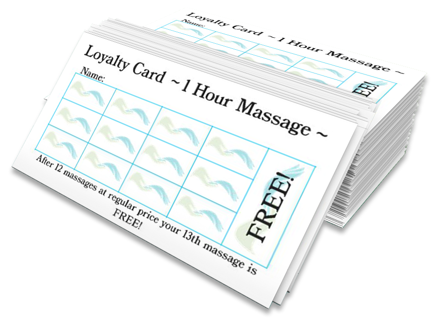 Massage Therapy Niagara - Loyalty Card